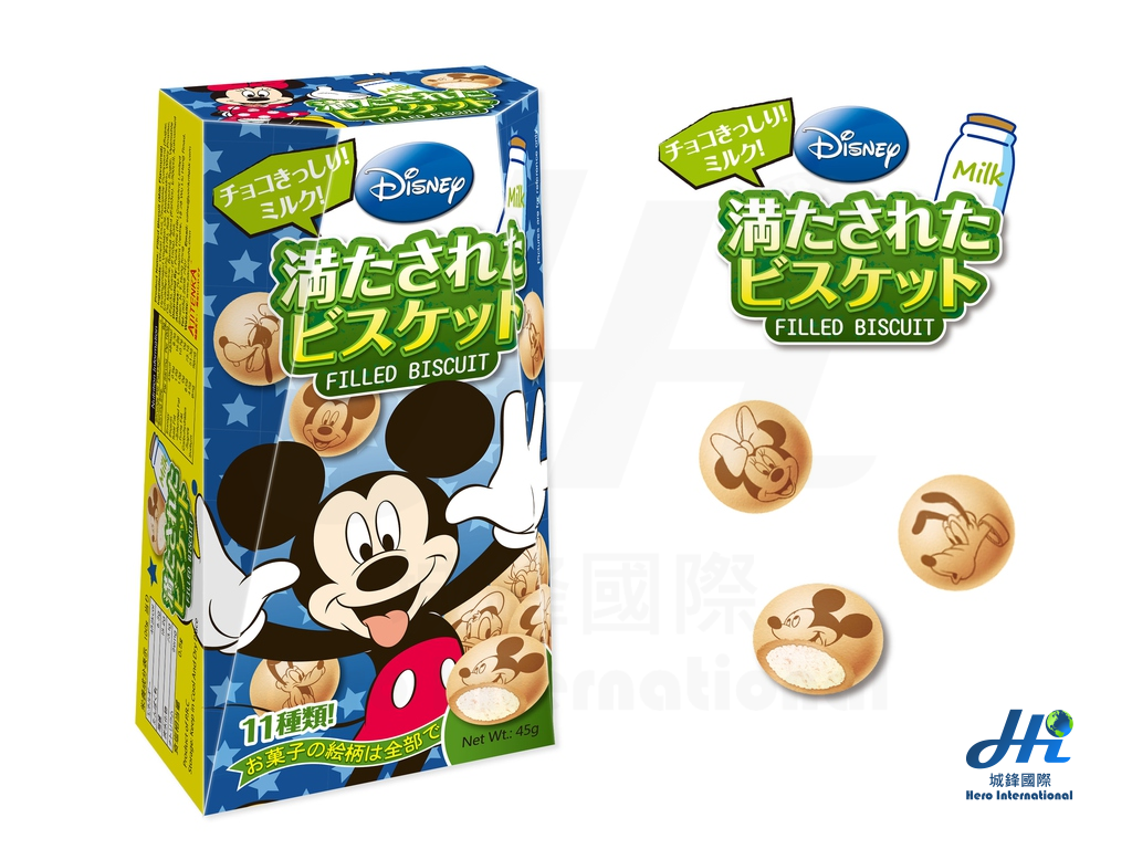 Disney Mickey Stuffed Milk Flavor Cookies – 45g | 城鋒國際 | 高質純天然產品|消毒產品 ...